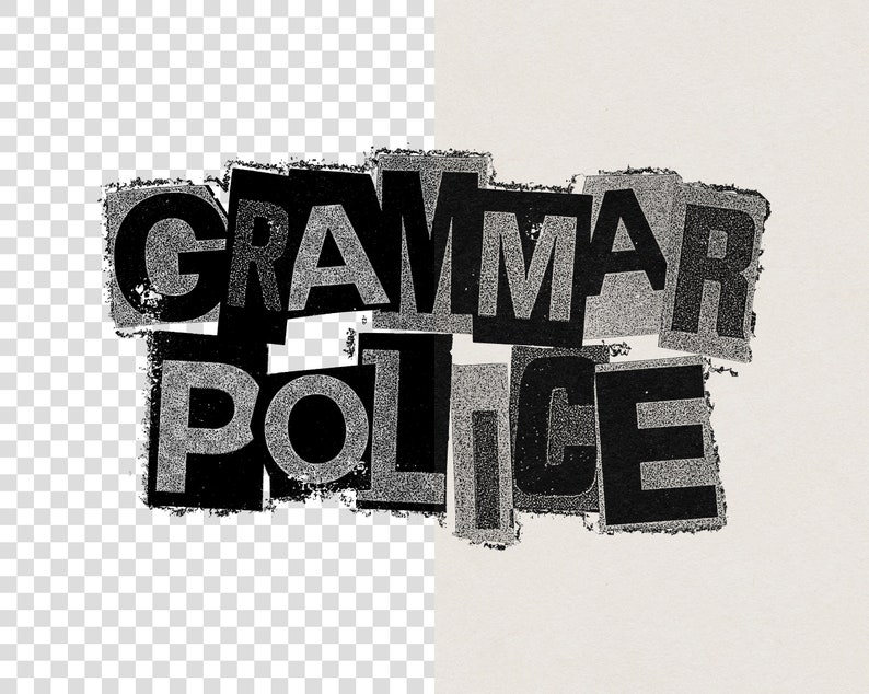 Grammar Police DIY Punk Ransom Letters for Teachers - Etsy