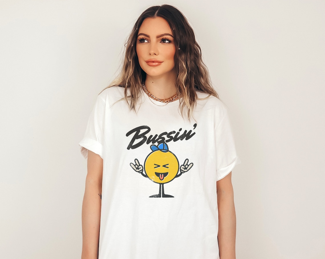 Bussin' Funny Gen Z Slang Meme, Funny Cute Retro Mascot Cartoon ...