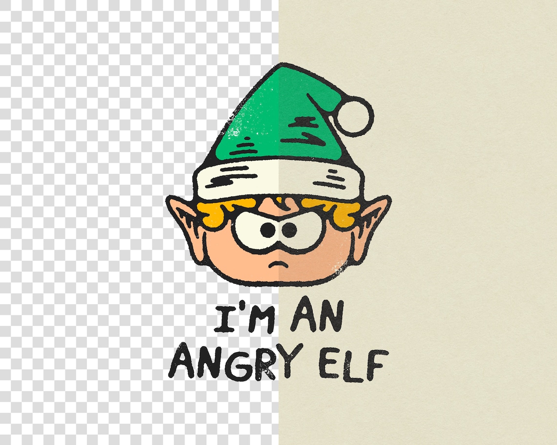 I'm an Angry Elf Funny Retro Vintage Christmas - Etsy