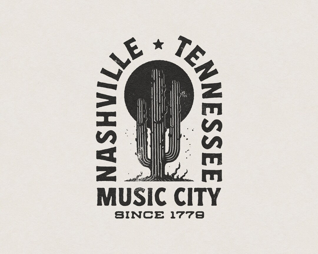 Nashville Tennessee Music City Cactus Desert Sunset American Frontier ...