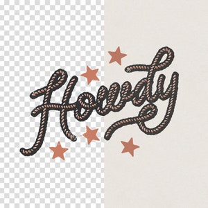 Howdy Rope Funny & Humorous Country Western Cowboy Phrase and Saying ...