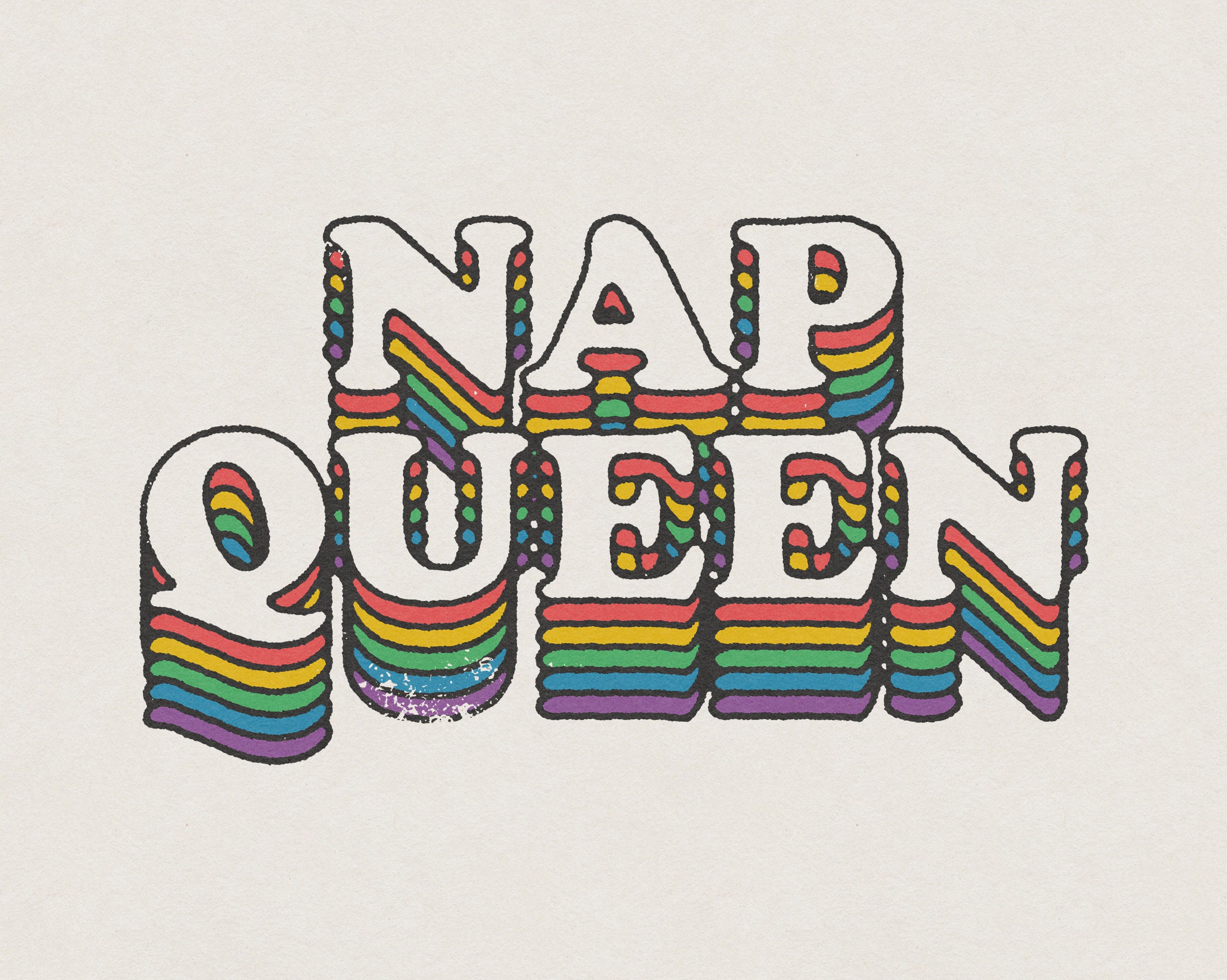 Nap Queen Cute Funny Heavy Sleeper Phrase and Saying Retro - Etsy