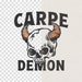 Carpe Demon Carpe Diem Seize the Day Horror & Gothic Metal Skull Tattoo ...
