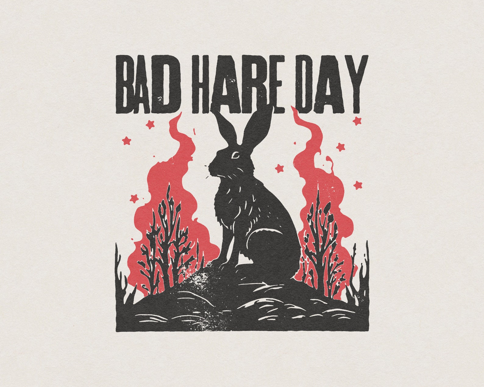 Bad Hare Day Hair Pun Hair Stylist Salon Spa Cosmetology Funny ...