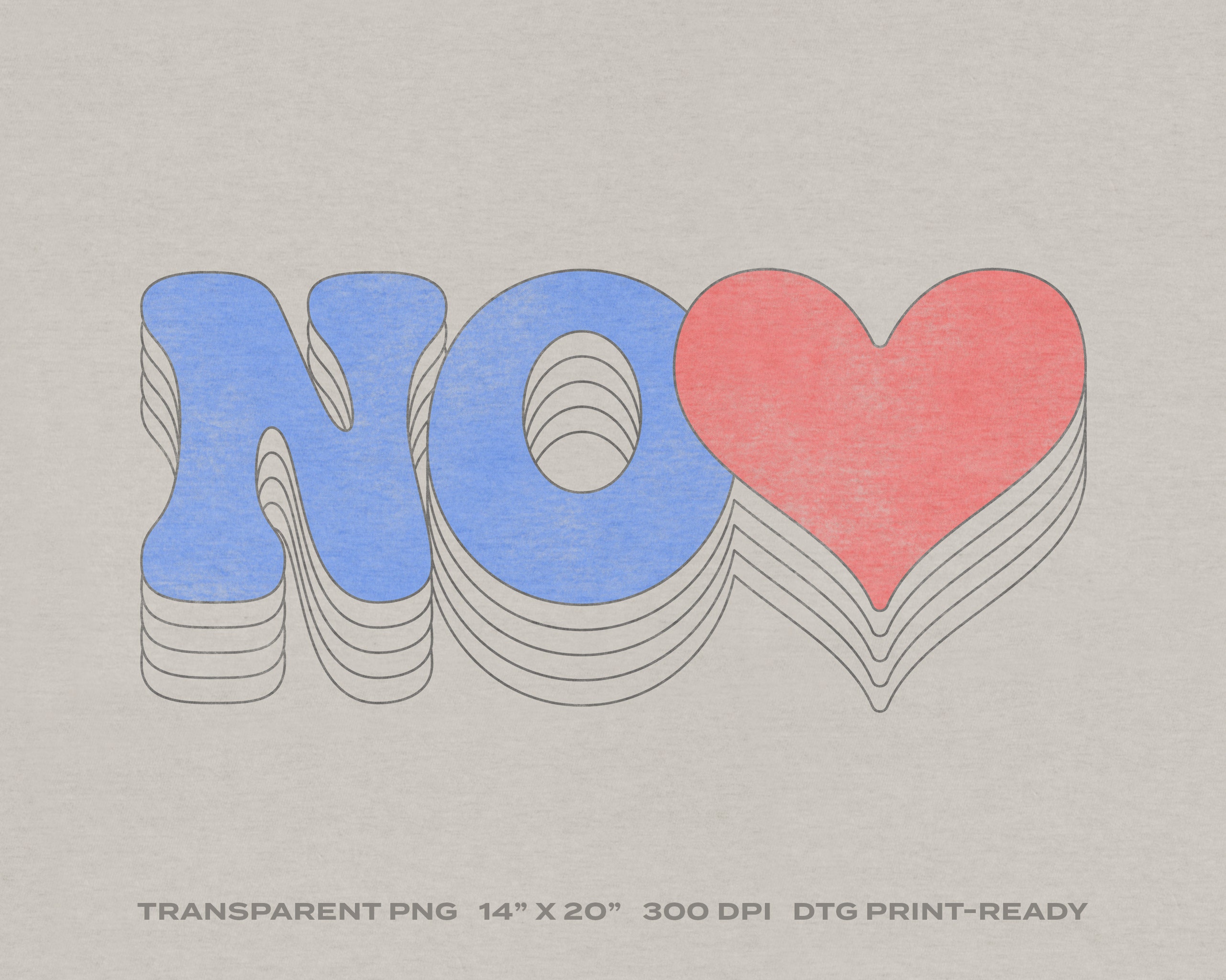 No Heart Funny Transparent PNG Digital Download for DTG - Etsy