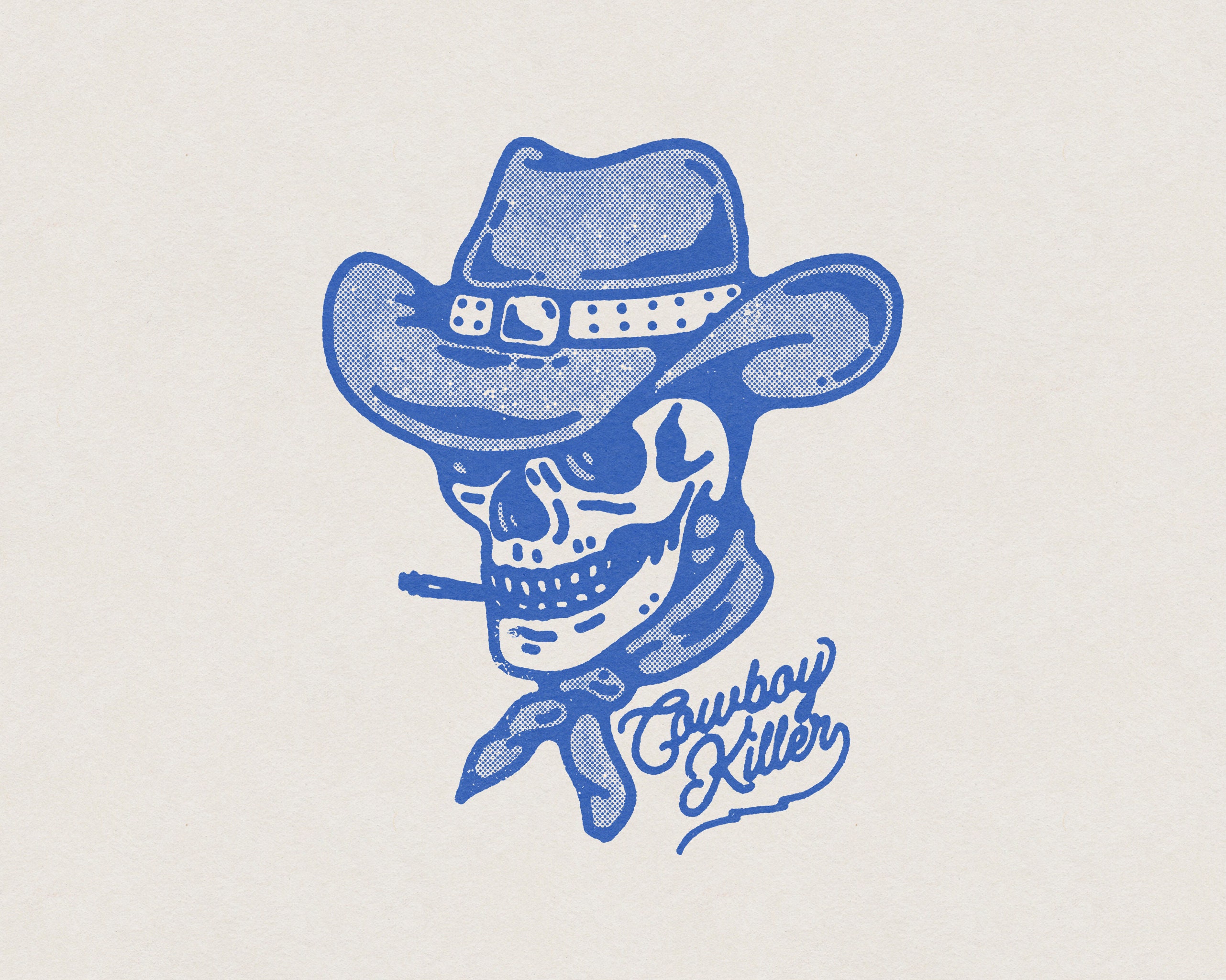 Cowboy Killer Western Outlaw Skull American Country USA - Etsy