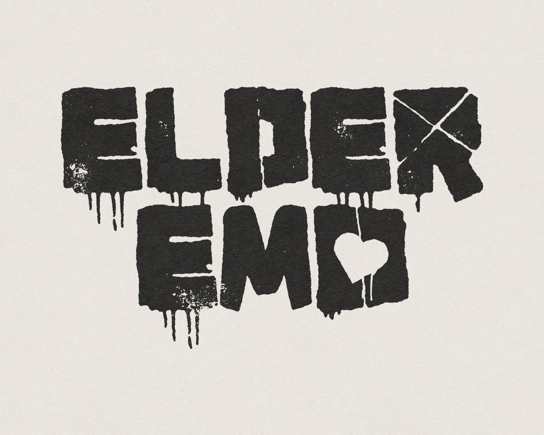 Elder Emo, Emo Night Emo Prom Funny and Humorous Screamo, MCR, Green ...