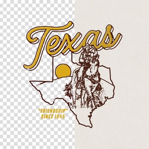 Texas Friendship American Western Country Cowboy Cowgirl Horse ...