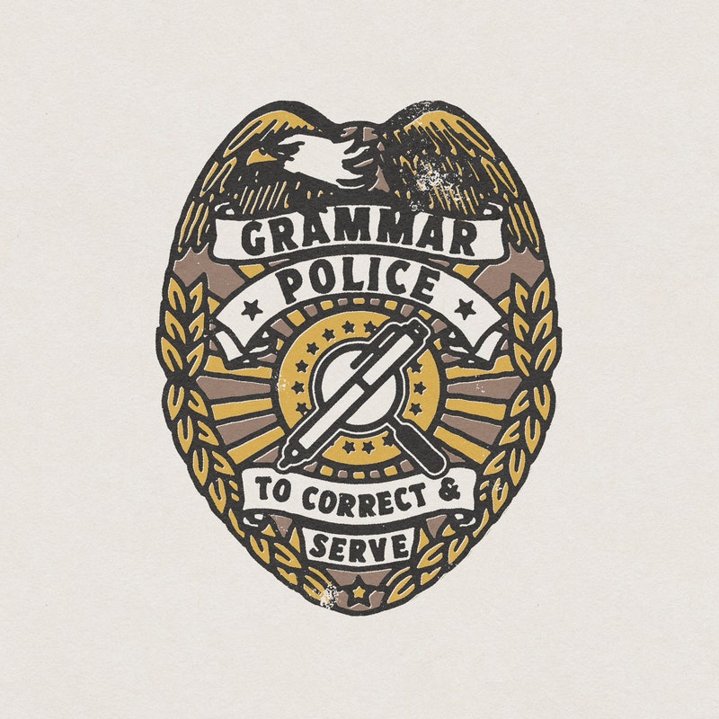 Grammar Police - Etsy