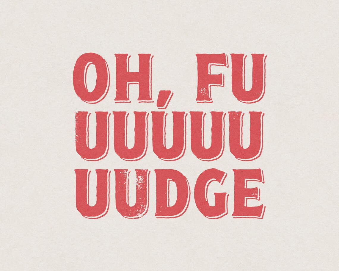Oh Fudge, A Christmas Story Movie Quote Ralphie Funny & Humorous Retro ...