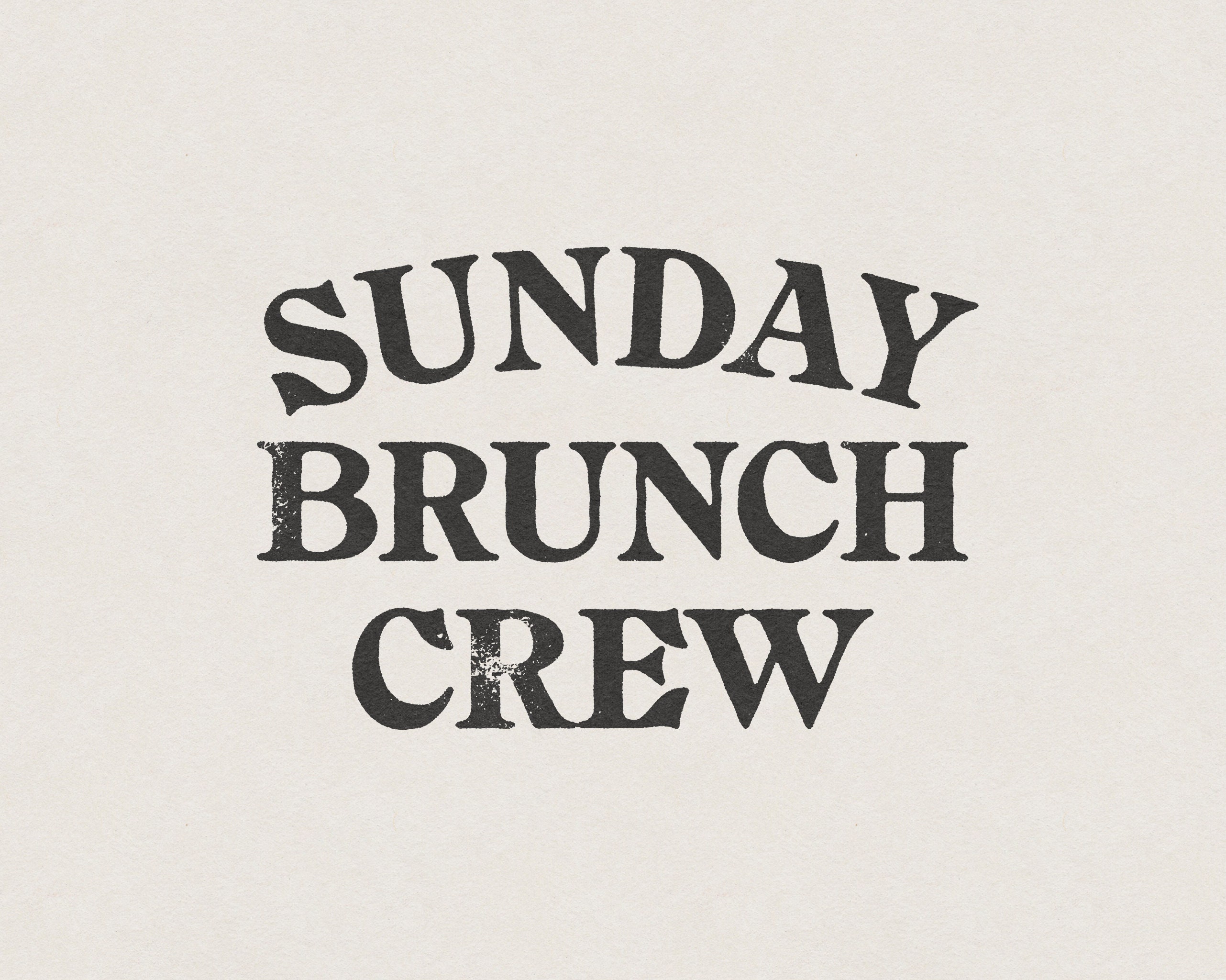 Sunday Brunch Crew Breakfast Lunch Friend Group Weekend Party Funny ...