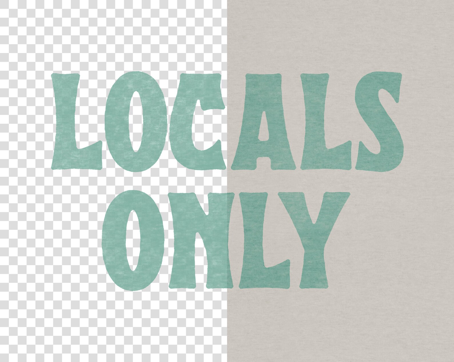 Locals Only Beach Vibes Transparent PNG Digital Download for DTG ...