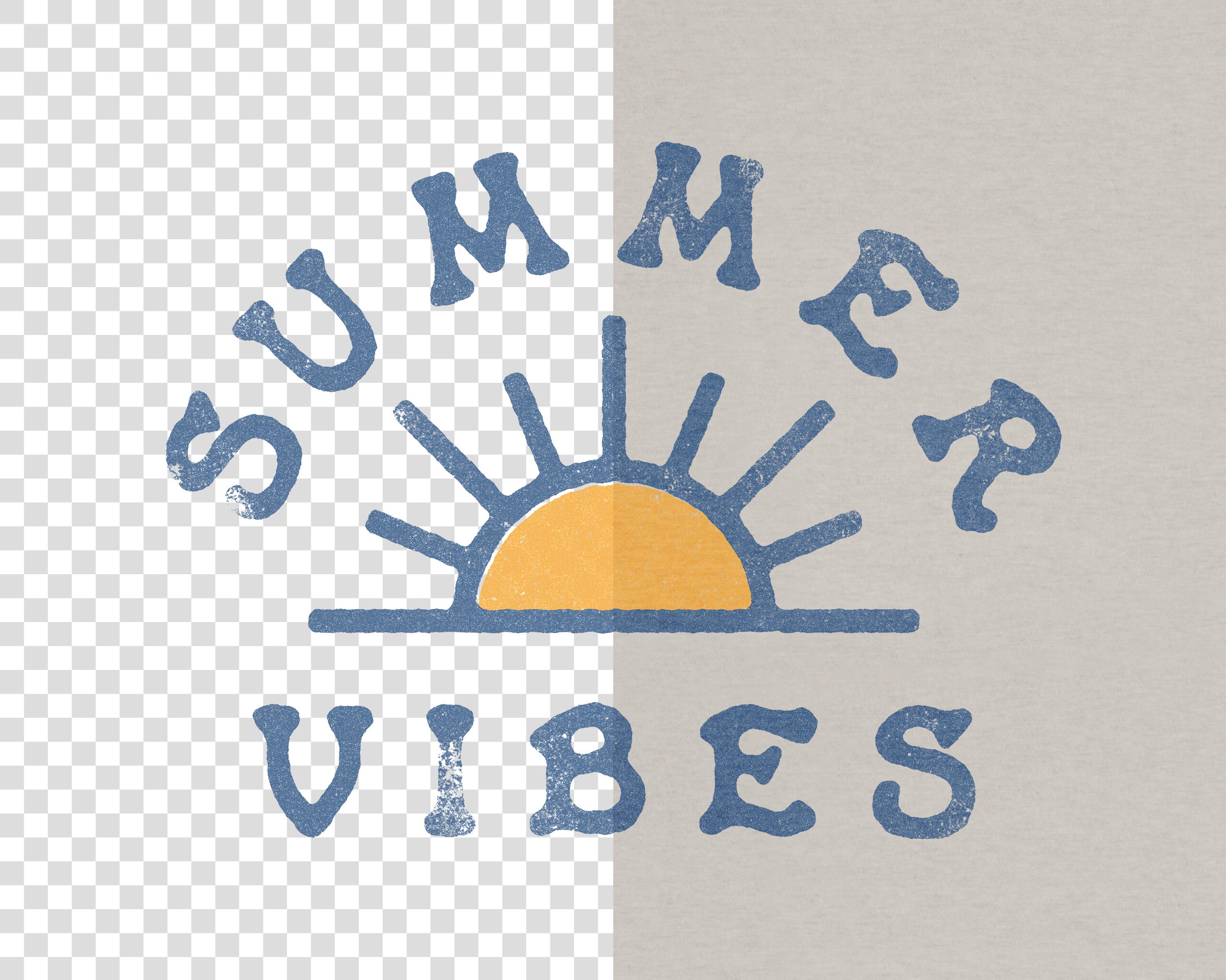 Summer Vibes Beach Transparent PNG Digital Download for DTG - Etsy