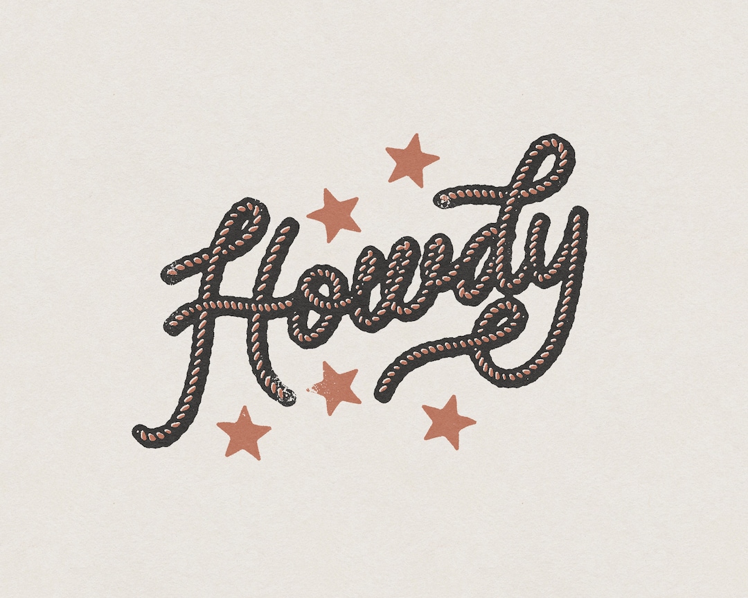 Howdy Rope Funny & Humorous Country Western Cowboy Phrase and Saying ...