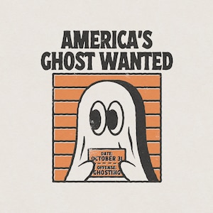 America's Ghost Wanted Cute Halloween Criminal October 31 Funny and ...