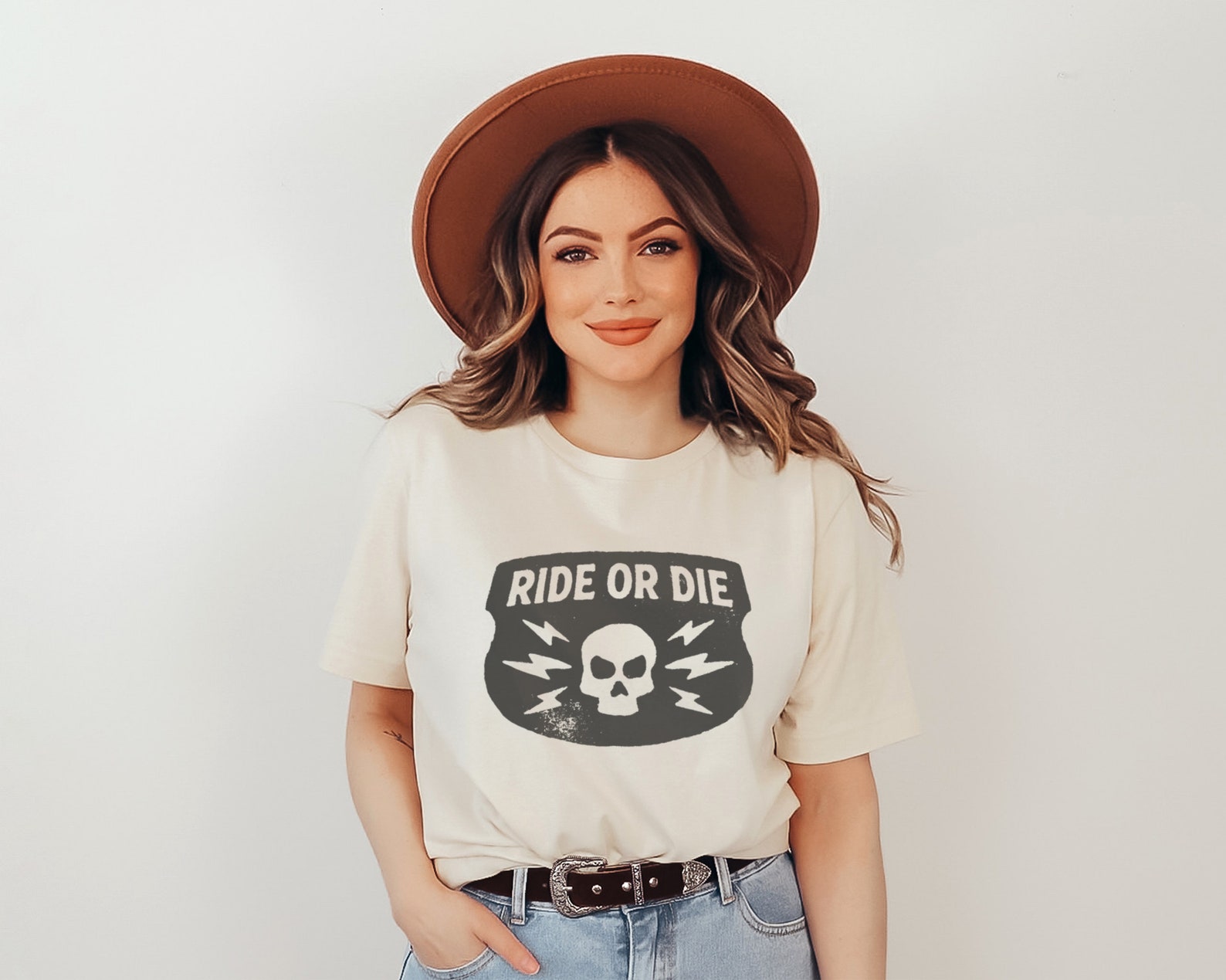 Ride or Die Skull Skeleton Lightning Bolts Rock N Roll - Etsy