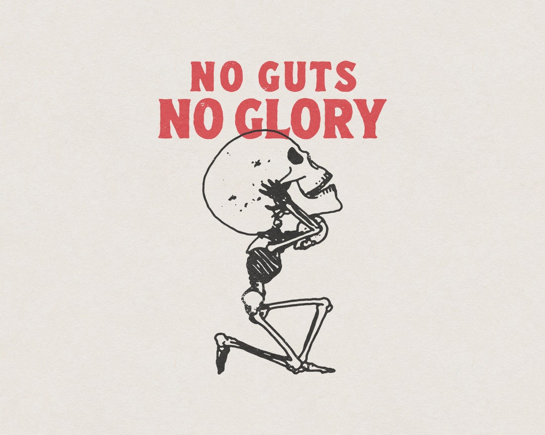 No Guts, No Glory Atlas Greek Mythology Skull Skeleton Rock N Roll ...