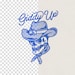 Giddy up Cowboy Skull Western Outlaw American Country USA Illustration ...