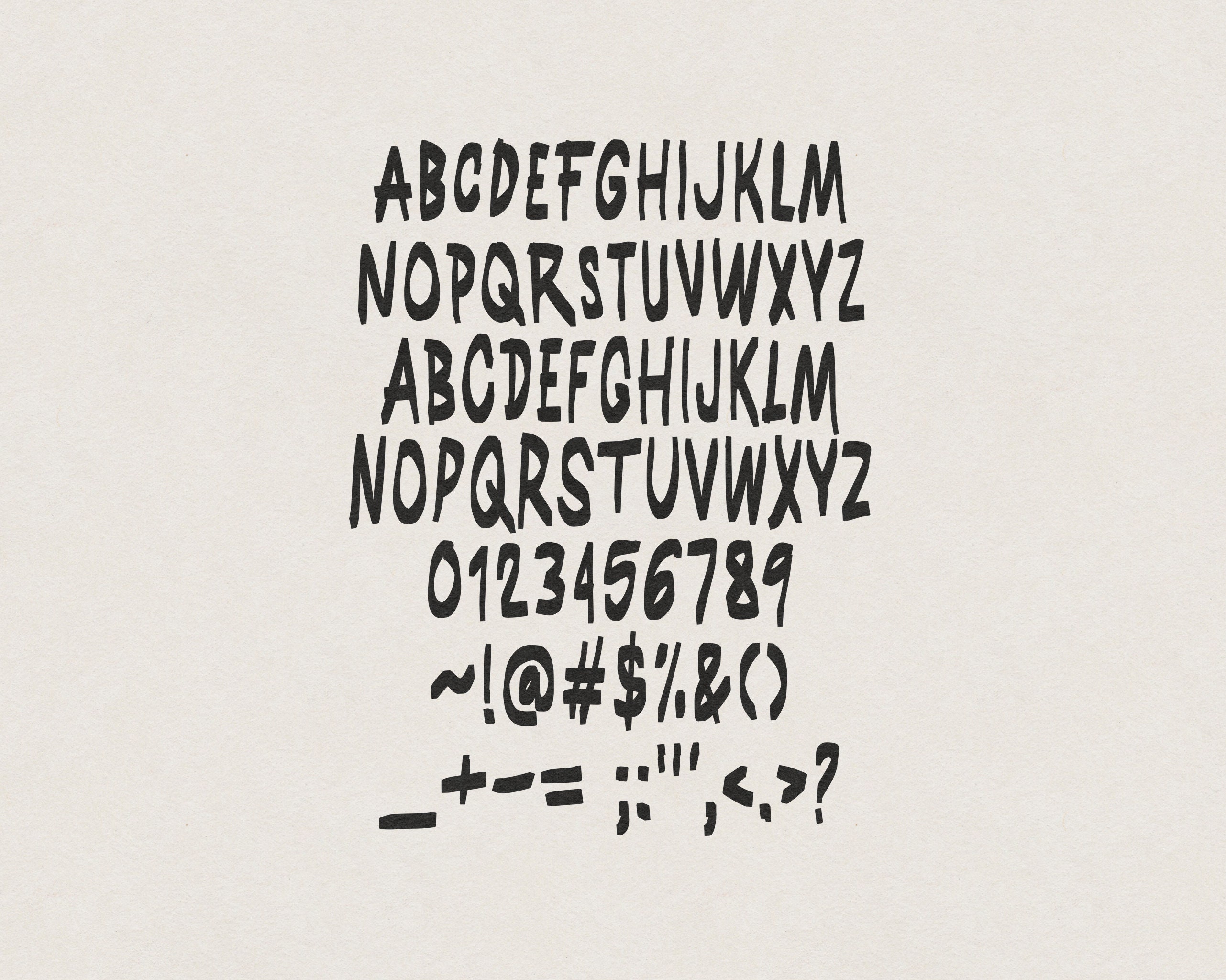 Block Hand Condensed: Trendy Handwritten Font Modern - Etsy