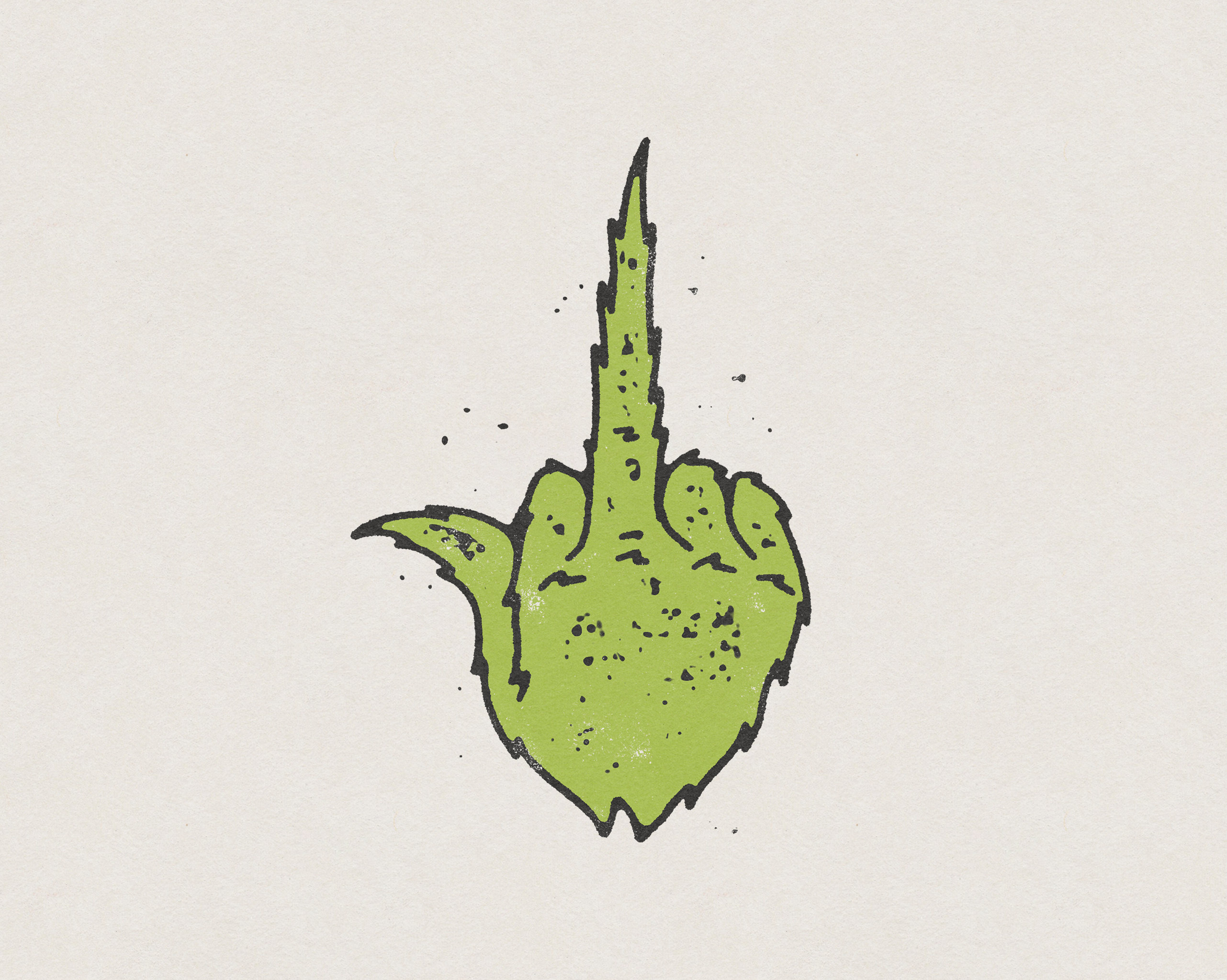 The Grinch Middle Finger Funny Retro Vintage Christmas Transparent PNG ...