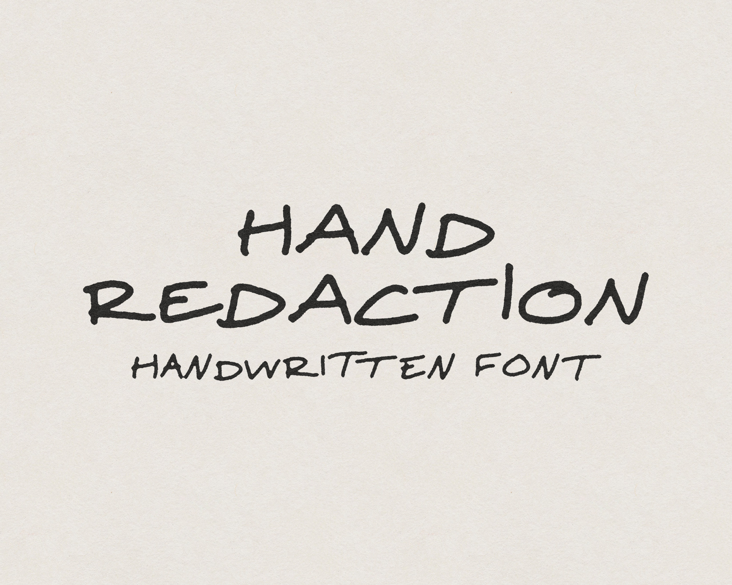 Hand Redaction: Trendy Handwritten Font Modern Calligraphy - Etsy