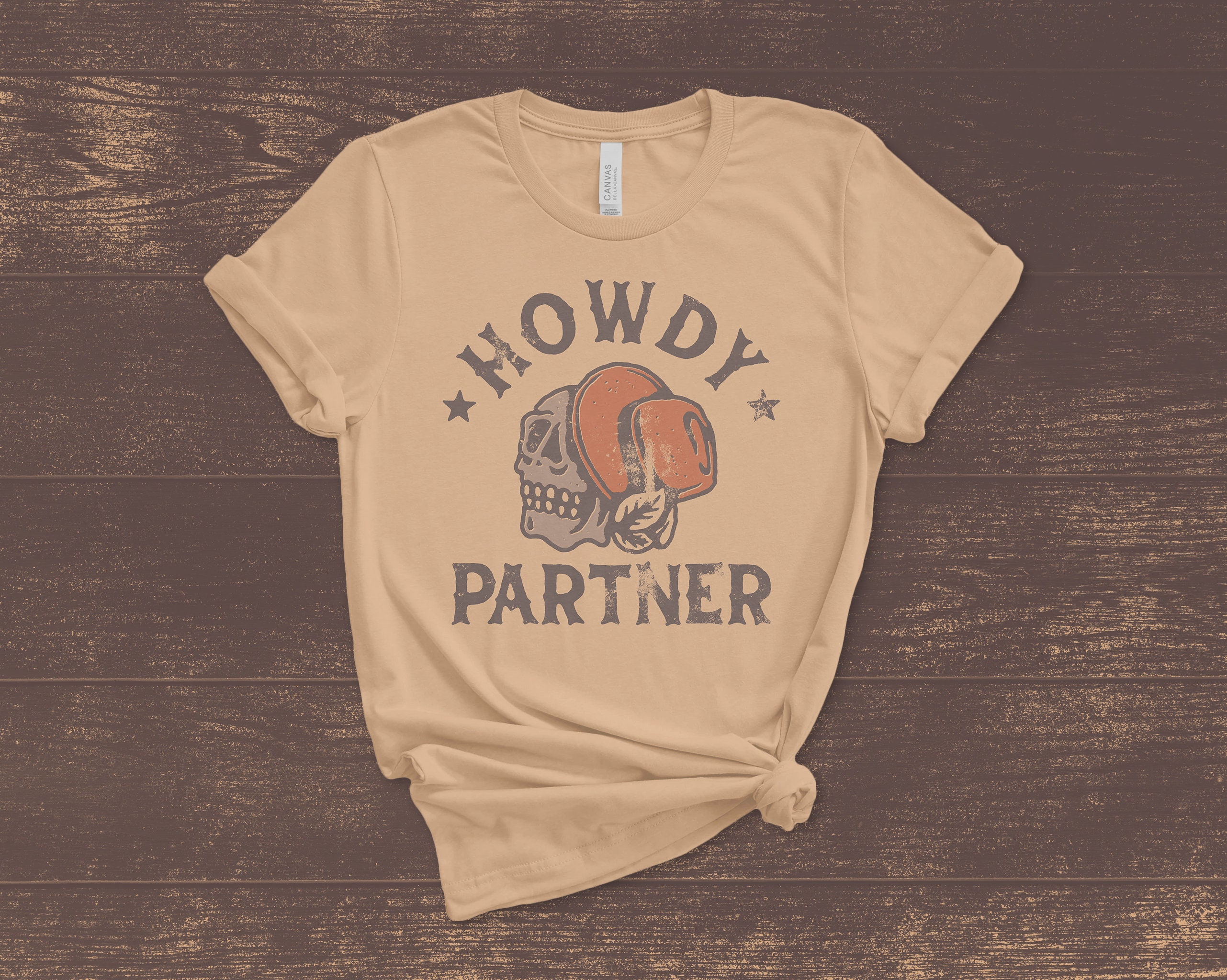 Howdy Partner Texas Cowboy Skull Transparent PNG Digital Download for ...