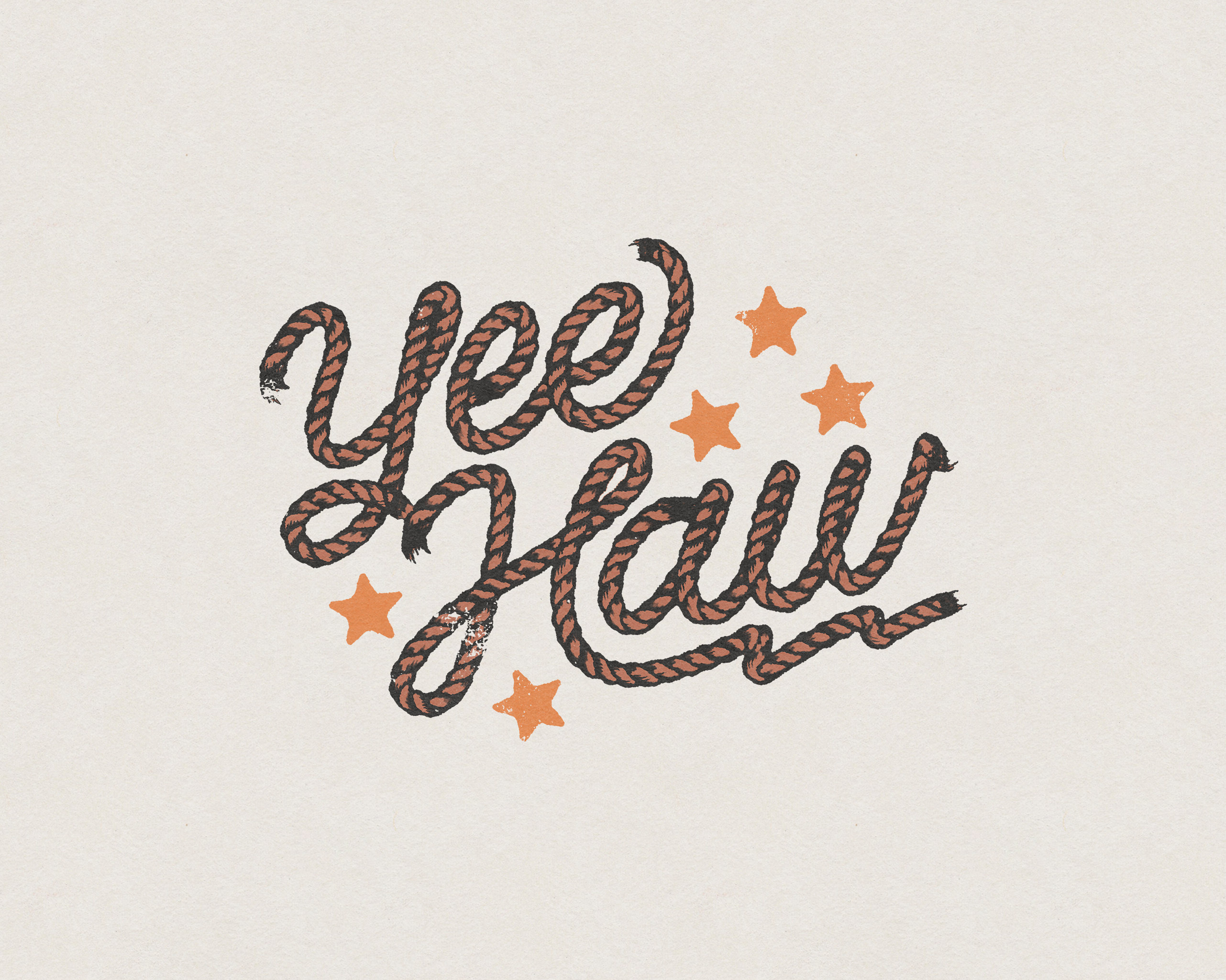 Yee Haw Rope Funny & Humorous Country Western Cowboy Phrase and Saying ...
