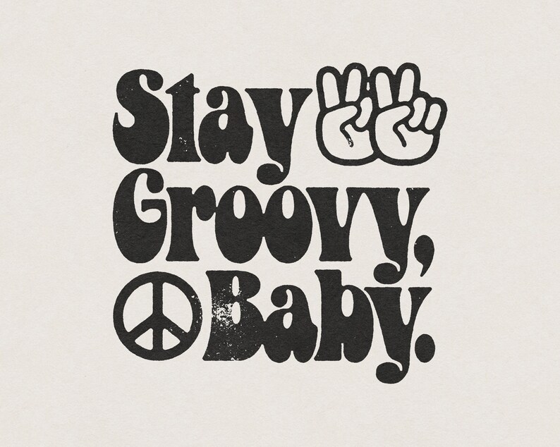 Stay Groovy Baby. 1970's Funny Humorous Retro Vintage - Etsy