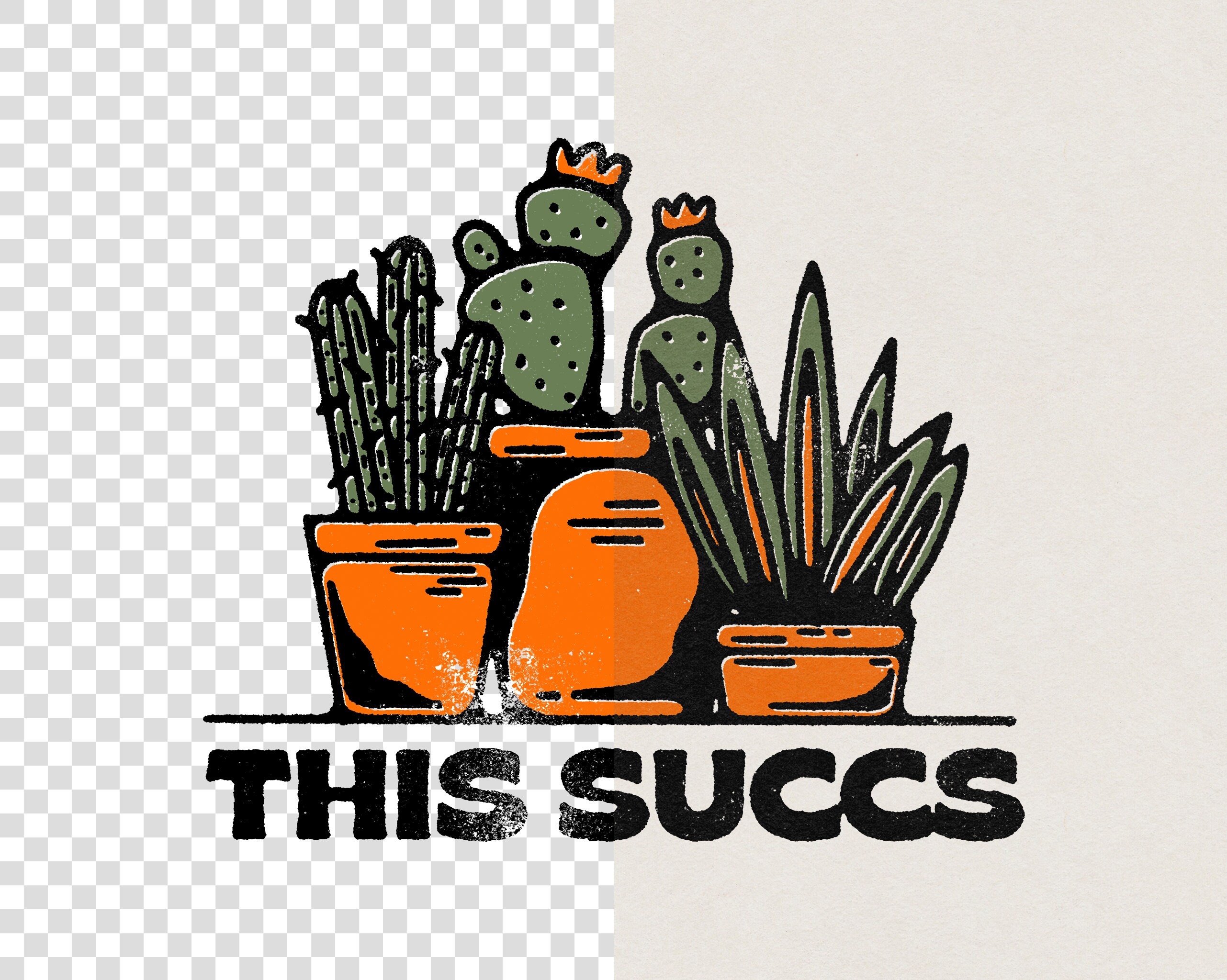 This Succs, Funny Succulent, Plant, Cactus Planter Retro Vintage ...