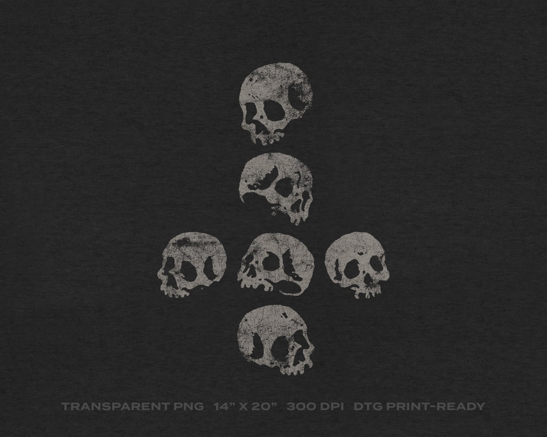 Skulls Upside Down Cross Gothic Horror Halloween Transparent PNG ...