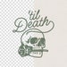 Til Death Vintage Skull Traditional Tattoo Line Work Illustration P&co ...