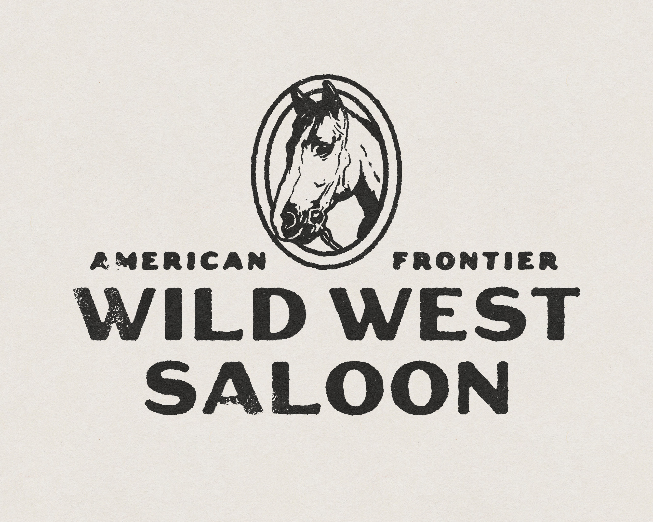 Wild West Saloon American Frontier Horse Rider Cowboy Southwestern ...