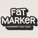 Fat Marker: Trendy Handwritten Font Modern Calligraphy, Brush, Script ...