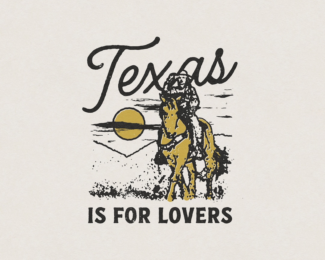 Texas is for Lovers American Western Country Cowboy Cowgirl Horse ...