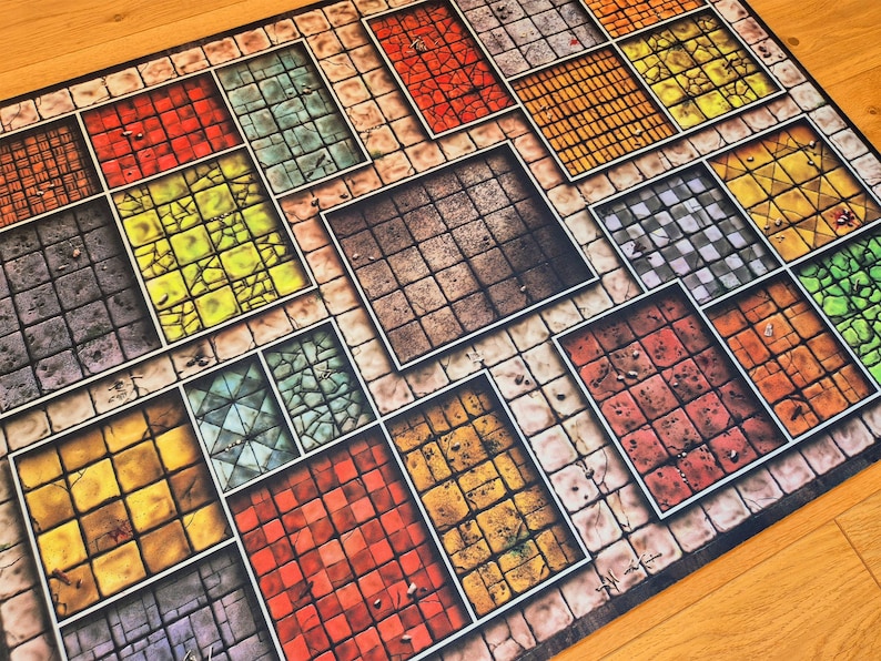 Premium Neoprene Heroquest Custom Gameboard Game Board Mat New Unique ...