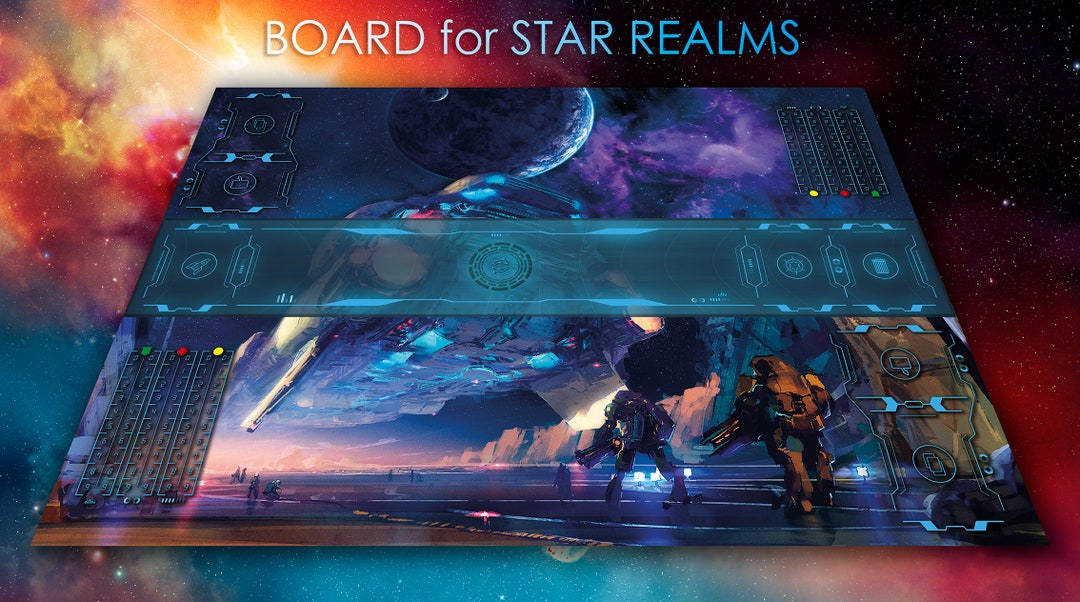Star Realms Deckbuilding Gameboard Game Board Mat New Unique CCG Card ...