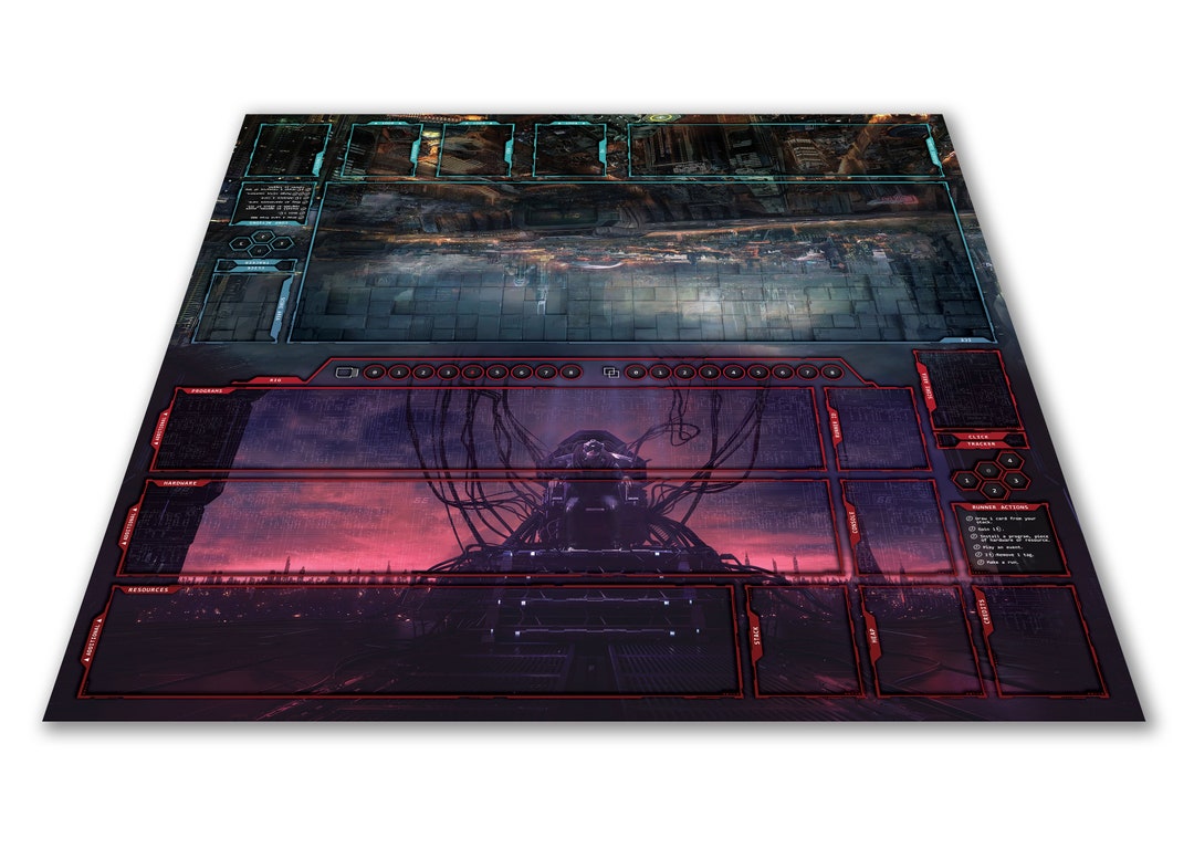 Android Netrunner Custom Gameboard Game Board Mat New Unique CCG Card ...