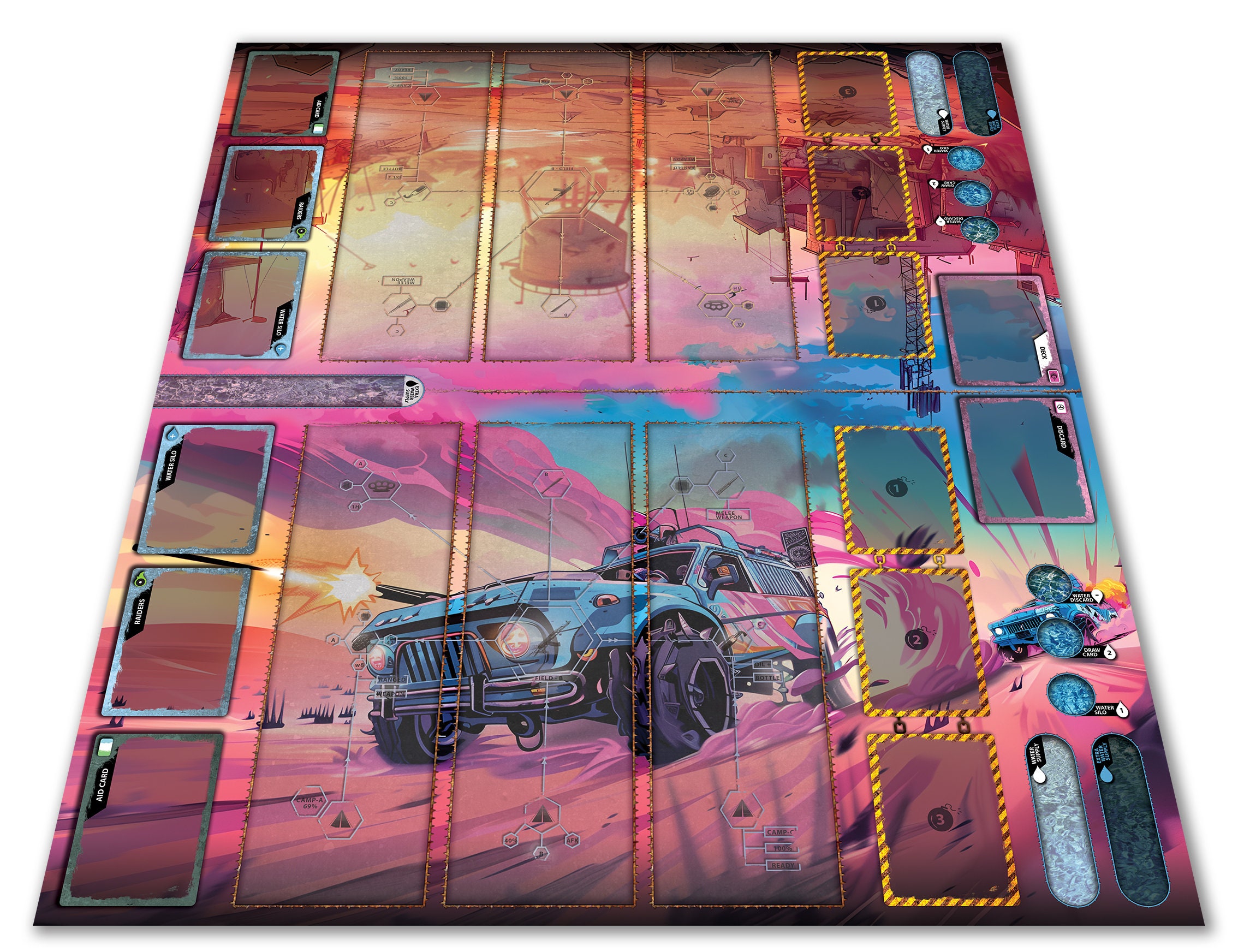 Radlands Custom Gameboard Game Board Mat New Unique CCG Card Playmat 2 ...
