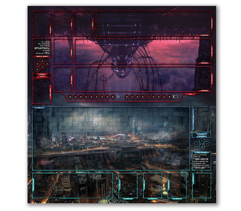 Android Netrunner Custom Gameboard Game Board Mat New Unique - Etsy