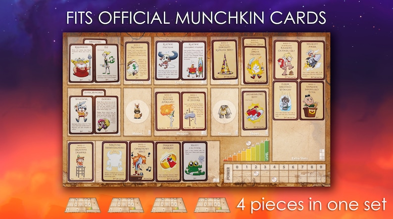 Munchkin Four Gameboard Game Board Mat New Unique CCG Card LCG | Etsy
