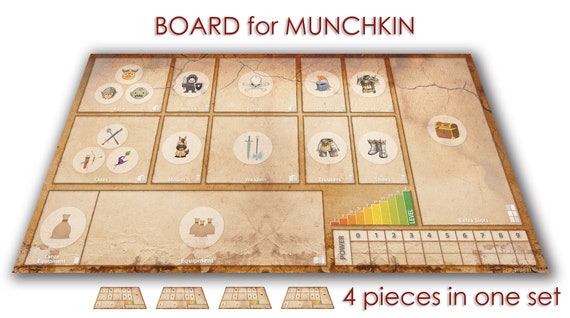 Munchkin Four Gameboard Game Board Mat New Unique CCG Card LCG | Etsy