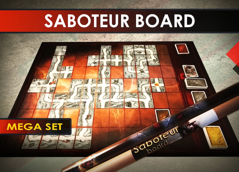 Saboteur Gameboard Game Board Mat New Unique CCG Card LCG | Etsy