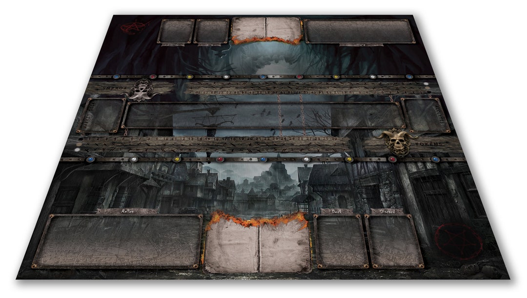 Terrors of London Custom Gameboard Game Board Mat New Unique CCG Card ...