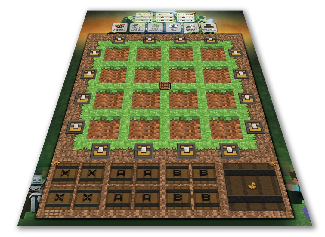 Minecraft Builders Biomes + Farmer's Market Expansion Custom Gameboard ...