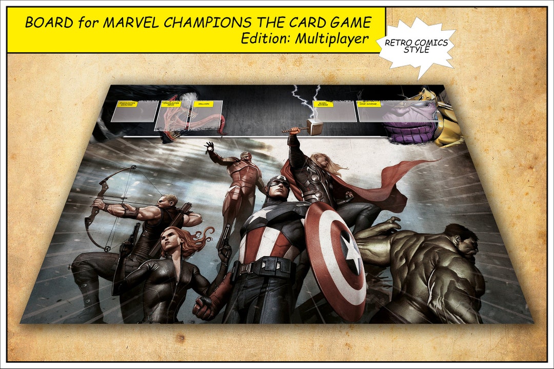 Marvel Champions LCG Multiplayer Edition Custom Gameboard Game Board ...