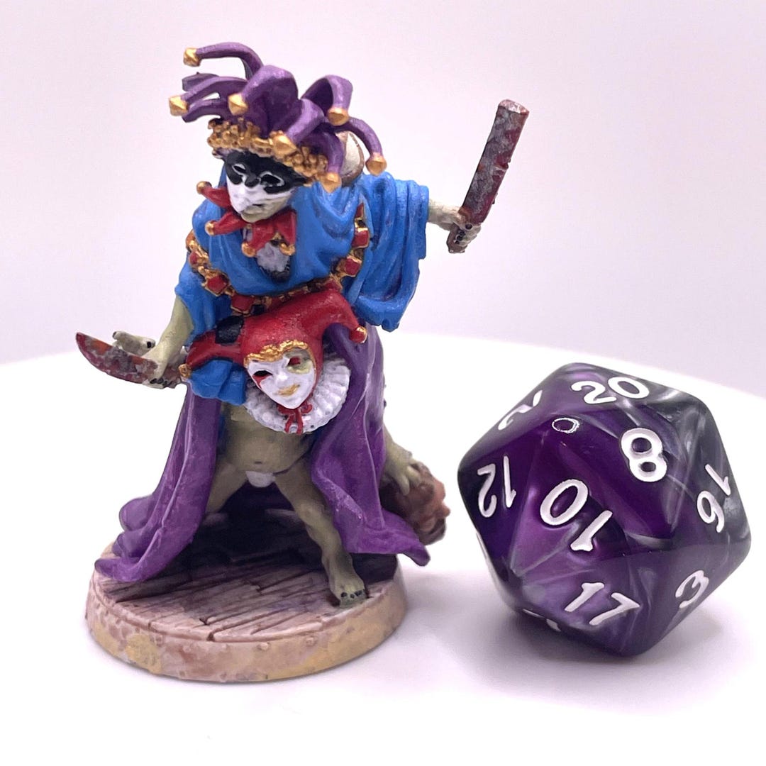 Fiendish Circus Jester Monster | RPG Miniature | Dnd Painted Miniatures ...