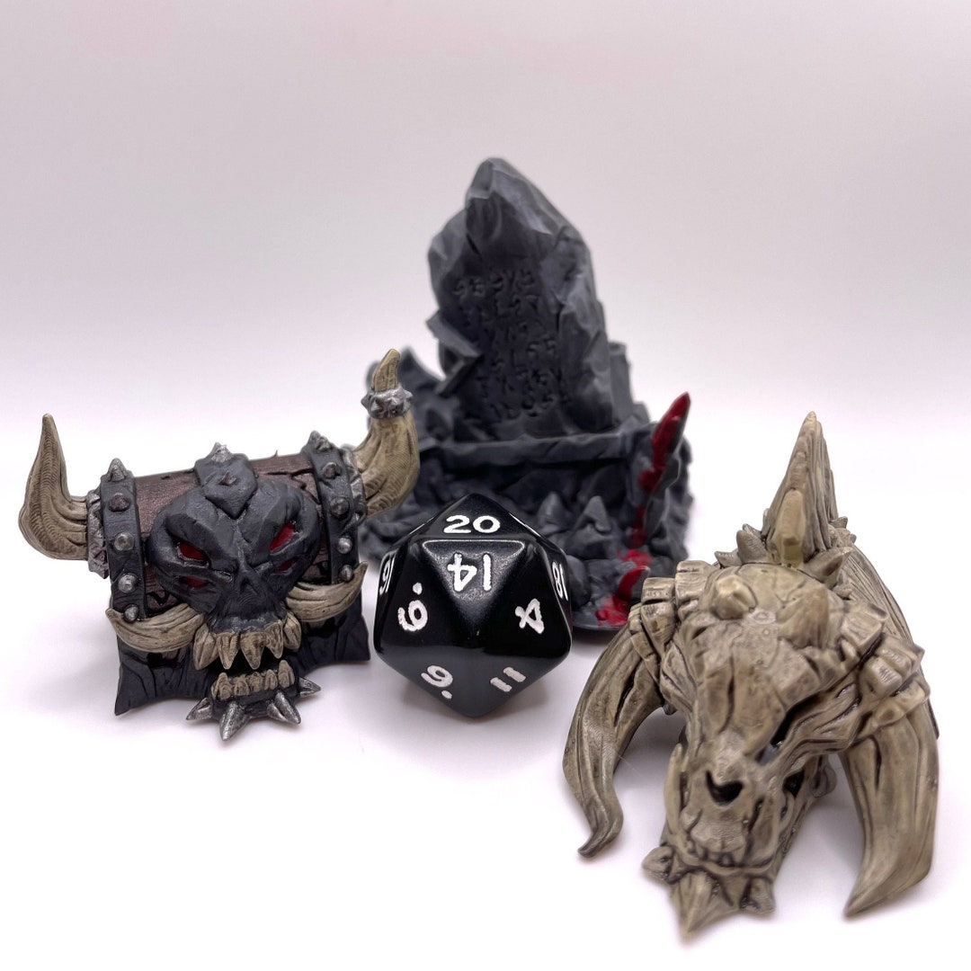 Demonic Dungeon Set Runestone Chest Skeleton Scatter Terrain - Etsy