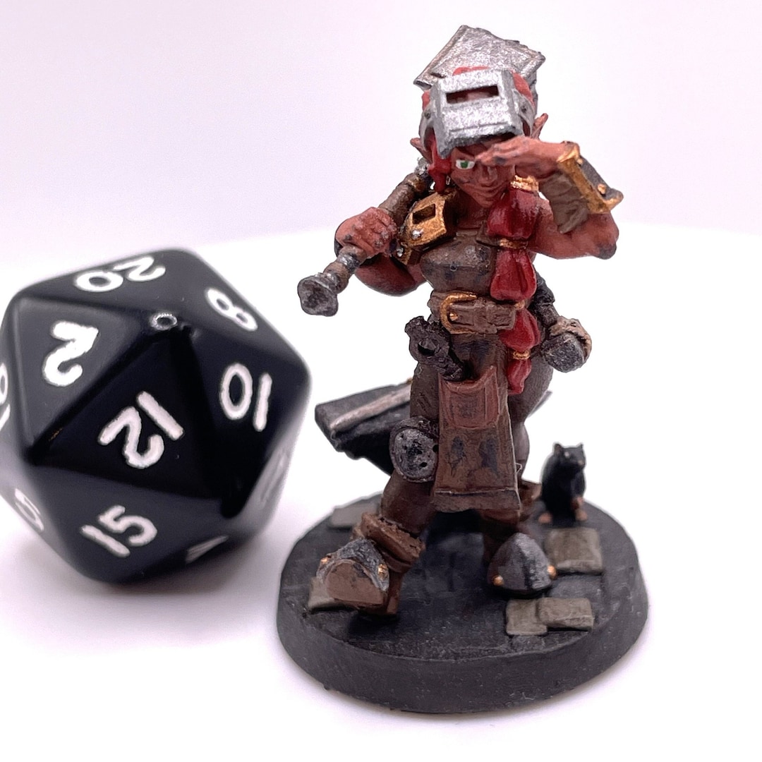 Halfling Blacksmith With Rat Companion NPC Villager | RPG Miniatures ...
