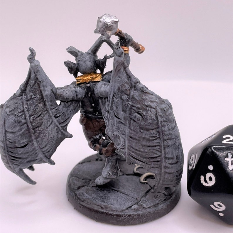 Set of 3 Gargoyle Monsters RPG Miniatures Dnd Painted - Etsy