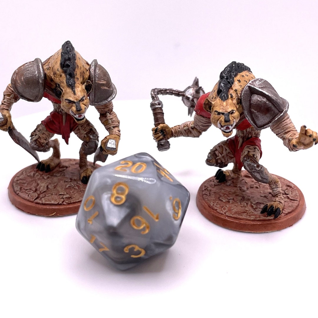 Gnoll Fighter With Swords and Morningstar | RPG Miniatures | Dnd ...